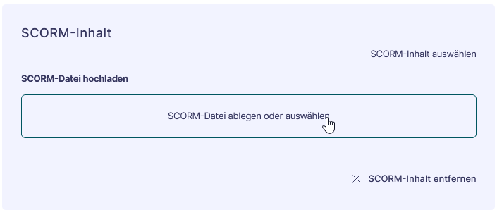 Was bei SCORM-Dateien zu beachten ist